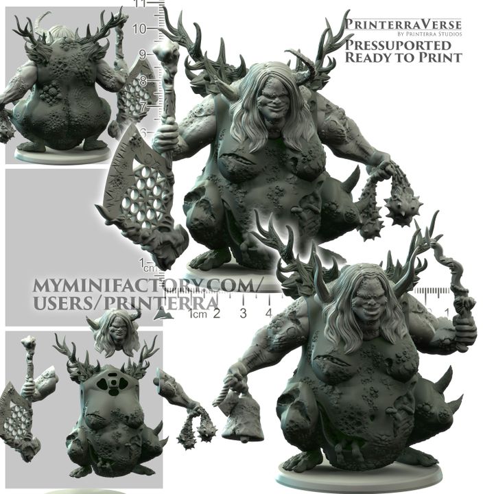 3D Printable 041 GENETIST FLESHSCULPTER Unclean Gorlock the Great Destroyer by Printerra Studios